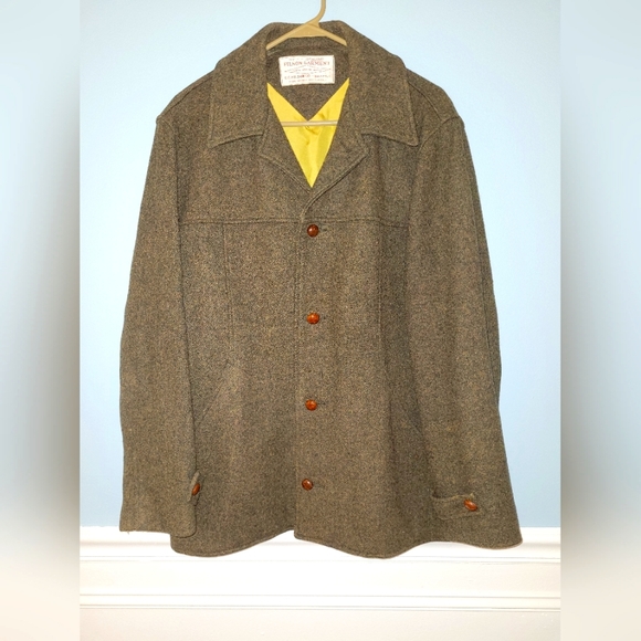 Filson | Jackets & Coats | Vintage Filson Mens Dark Green Heavy Wool ...